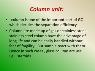 GAS CHROMATOGRAPHY | PPTX