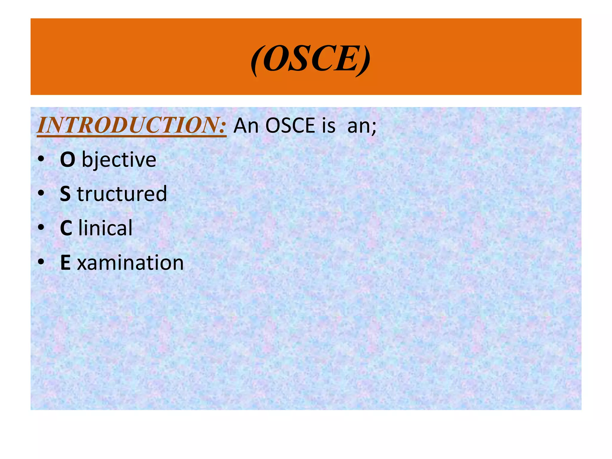 OSCE AND OSPE, DIFFERENTIAL SACALE | PPTX