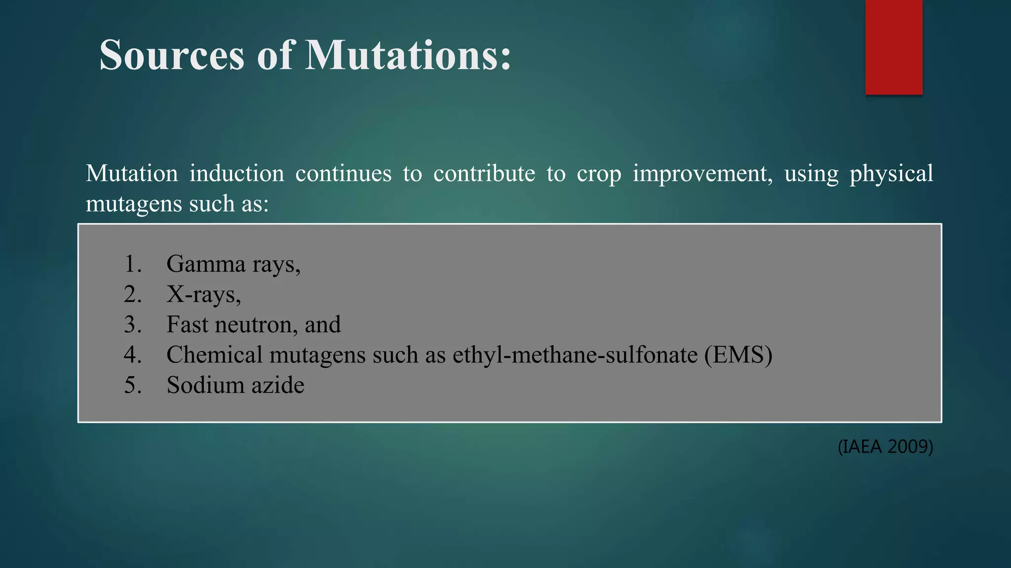 Mutation breeding for abiotic stress | PPTX | Agriculture | Industries