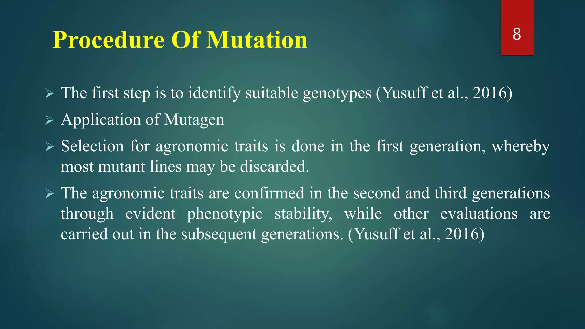 Mutation breeding for abiotic stress | PPTX | Agriculture | Industries