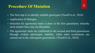 Mutation breeding for abiotic stress | PPTX