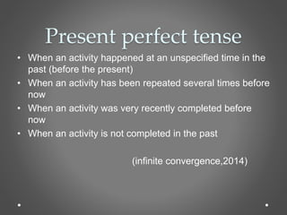English tenses | PPTX