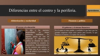 Tema 6. Países desarrollados y subdesarrollados. | PPTX