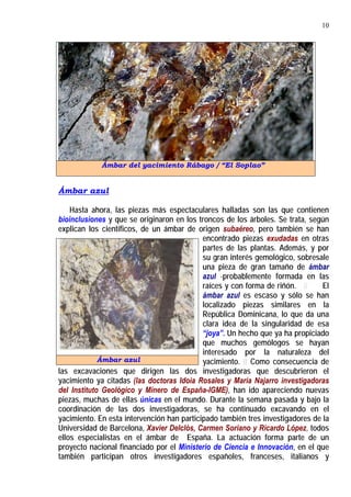N 20141024 ambar- resina fosil territorio el soplao | PDF