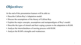 Callista Roy Model | PPTX