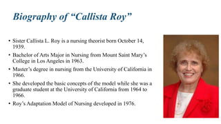 Callista Roy Model | PPTX