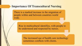 TRANSCULTURAL_NURSING and nursing role-- | PPTX | Religion & Spirituality