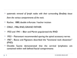 Neck dissection part 1 head and neck scca | PPTX