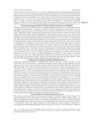 Exploring Cultural Narratives in the Age of Climate Change (www.kiu.ac ...