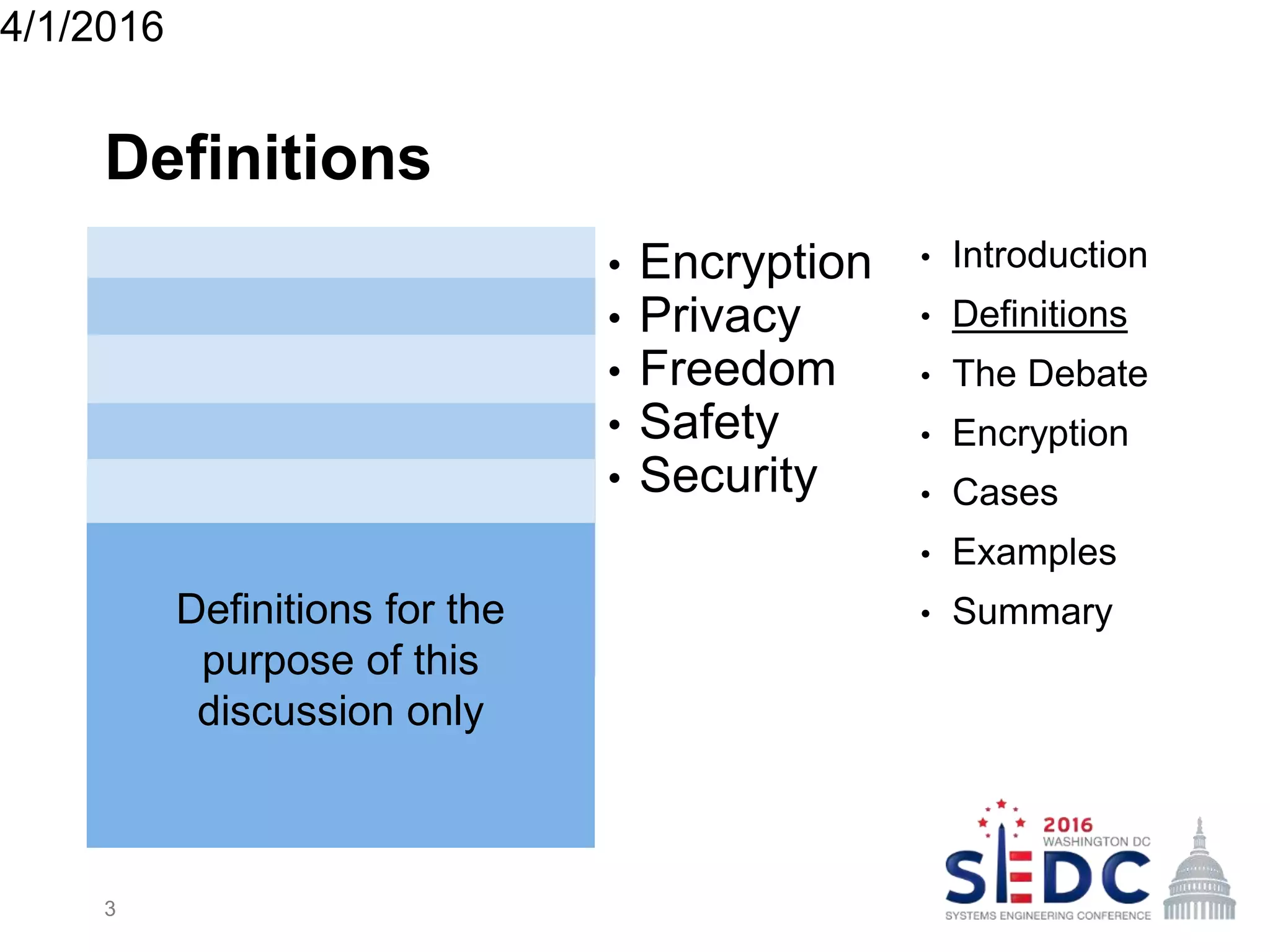Role of encryption in security vs privacy debate | PPT