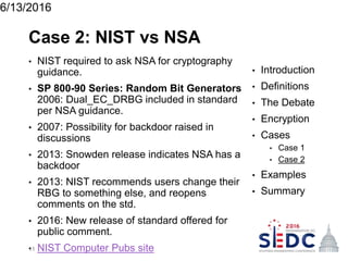 Role of encryption in security vs privacy debate | PPT