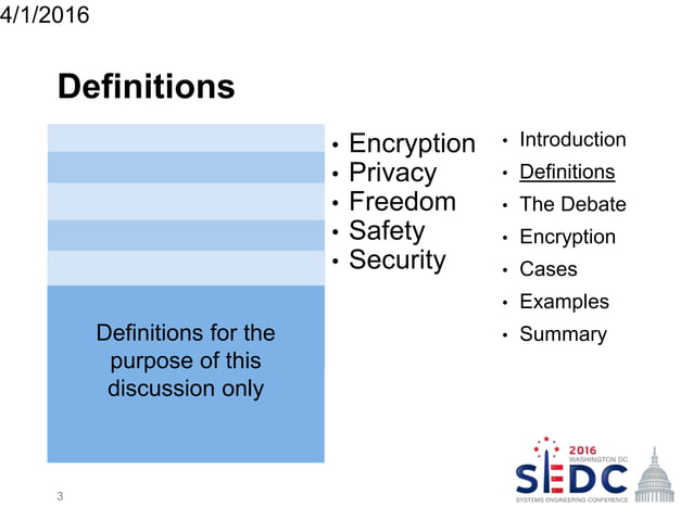 Role of encryption in security vs privacy debate | PPT