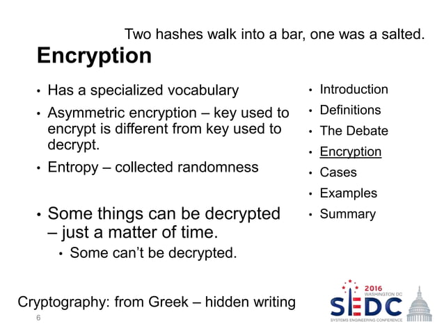 Role of encryption in security vs privacy debate | PPT