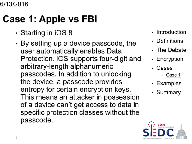 Role of encryption in security vs privacy debate | PPT
