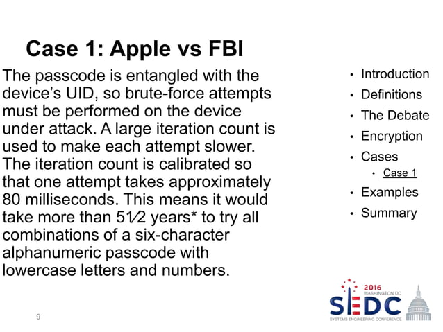 Role of encryption in security vs privacy debate | PPT