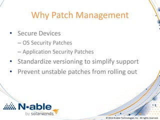 The how and why of patch management by N-able | PDF