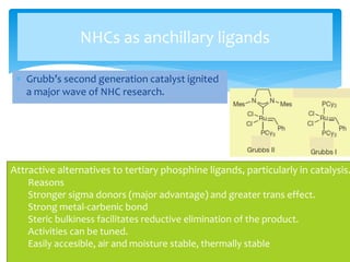 N heterocyclic carbenes | PPTX
