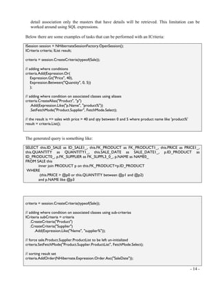 N Hibernate Explained By Example | PPT