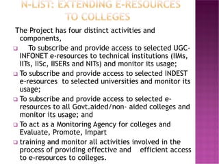 N list e-resources in the college library. a study | PPT