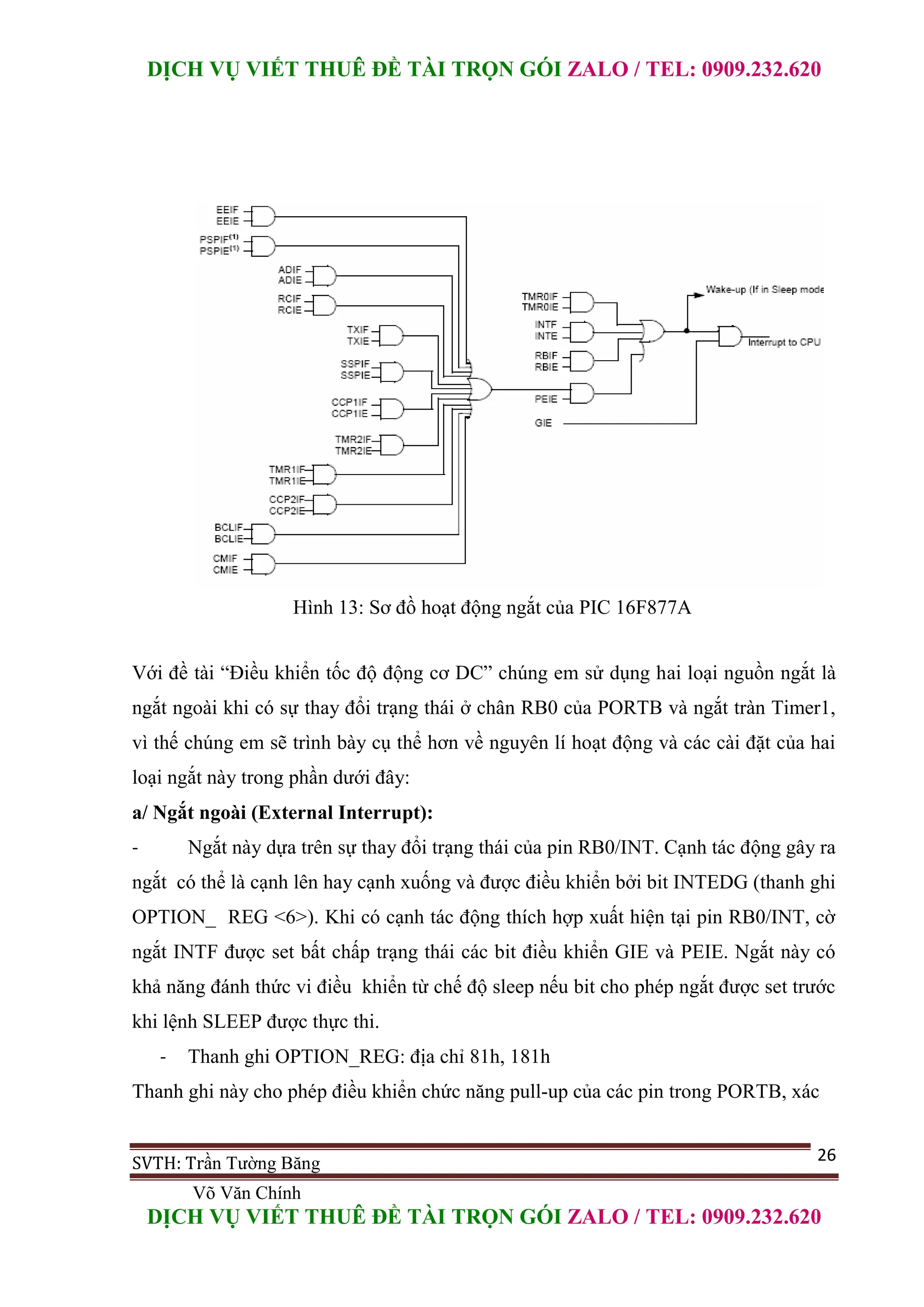 ĐỒ ÁN - Lập trình PIC16F877A điều khiển tốc độ động cơ DC.doc