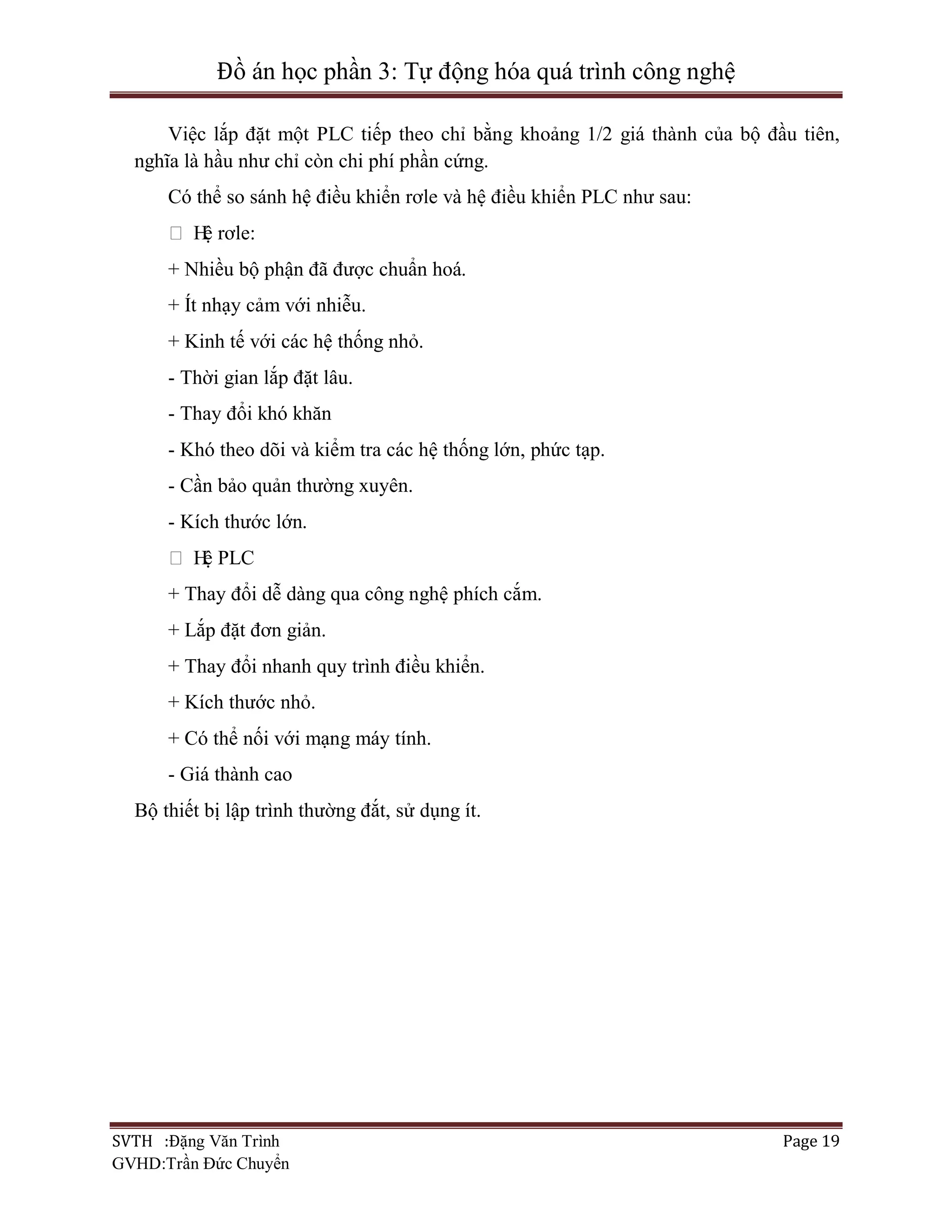 đồ áN ứng dụng plc s7-300 điều khiển hệ thống rửa xe tự động | PDF