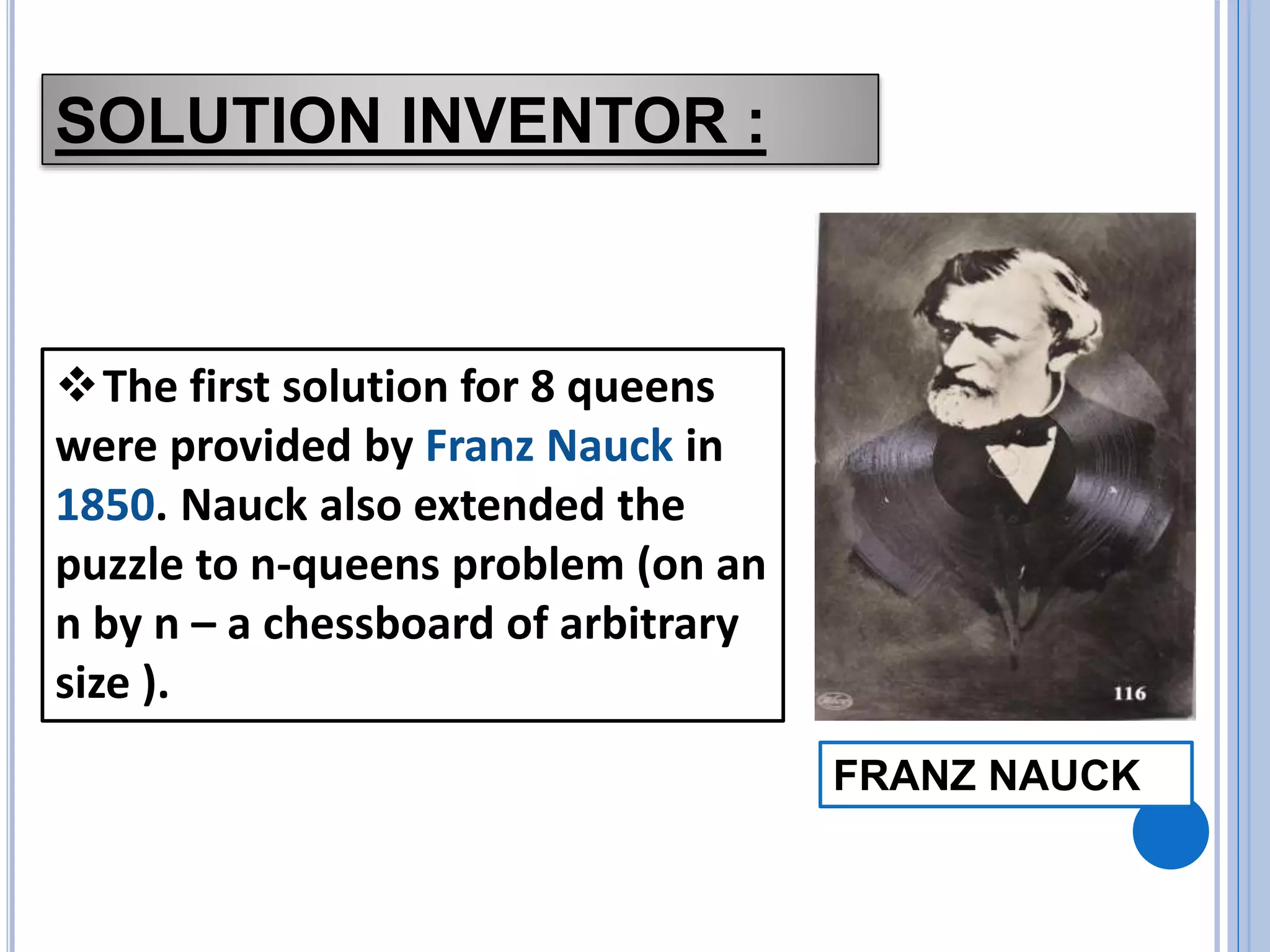 N queen problem | PPTX