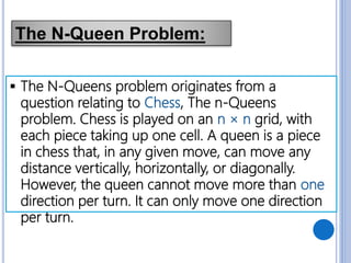 N queen problem | PPTX