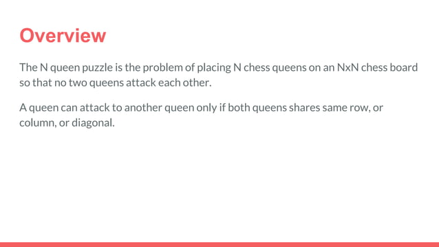 N queen puzzle | PPT