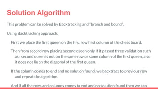 N queen puzzle | PPTX | Games and Puzzles | Hobbies & Interests