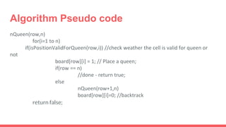 N queen puzzle | PPTX
