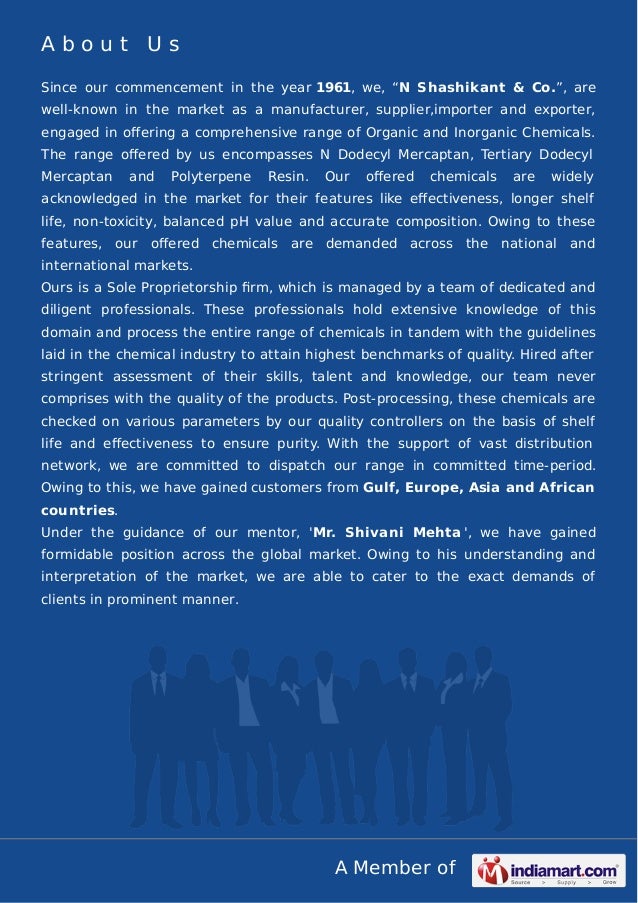 Mercaptan N Dodecyl Mercaptan by N shashikant-co