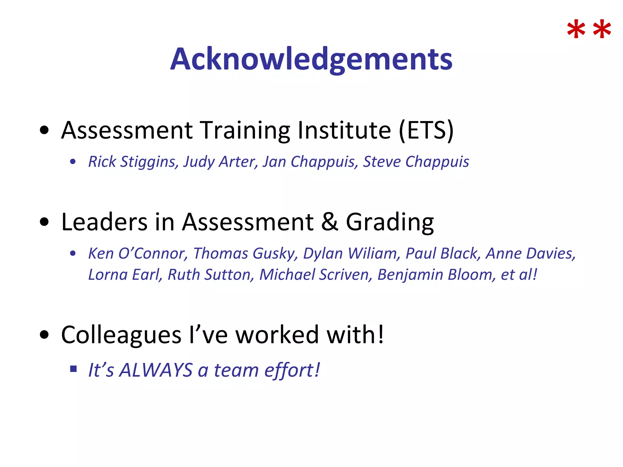 High School Assessment & Grading | PPT