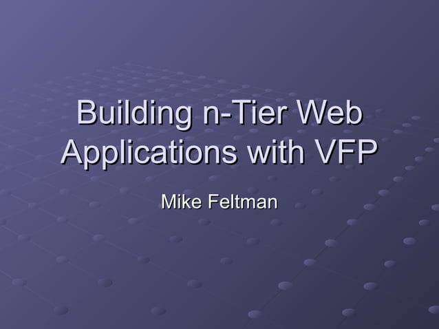 N tier web applications | PPT