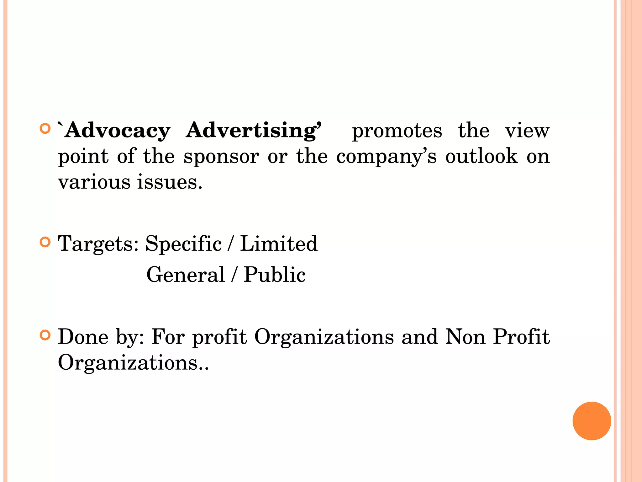 N.V. Advocacy Advertising | PPT