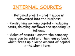 Sources of Finance | PPT