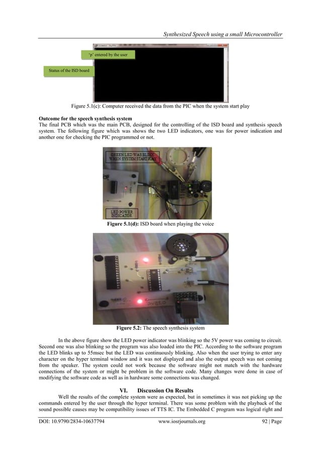 Synthesized Speech using a small Microcontroller | PDF