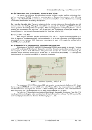 Synthesized Speech using a small Microcontroller | PDF