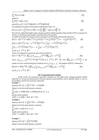 Higher-Order Conjugate Gradient Method (HCGM) For Solving Continuous Optimal Control Problems | PDF