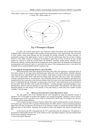 MDSR to Reduce Link Breakage Routing Overhead in MANET Using PRM | PDF
