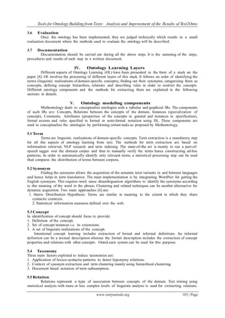 Tools for Ontology Building from Texts: Analysis and Improvement of the Results of Text2Onto | PDF