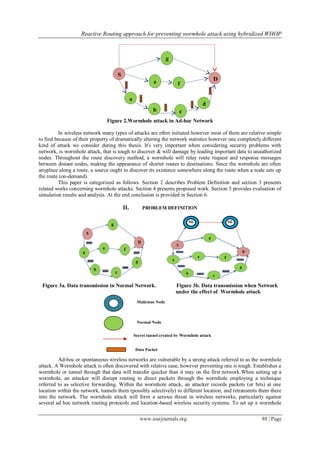 Reactive Routing approach for preventing wormhole attack using hybridized WHOP | PDF