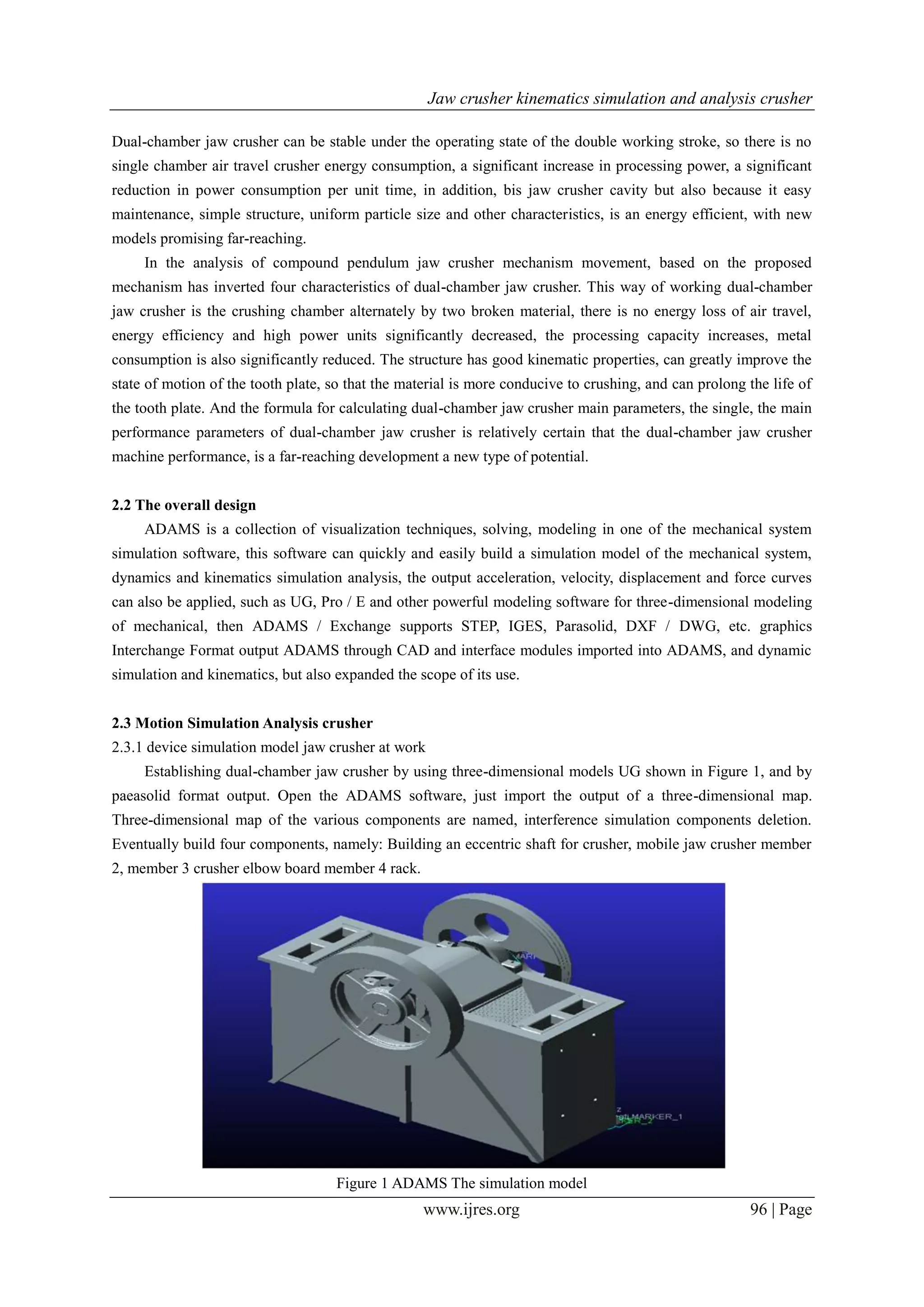 Jaw crusher kinematics simulation and analysis | PDF