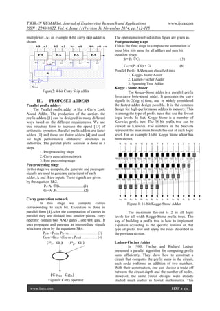 Design of High Speed 128 bit Parallel Prefix Adders | PDF