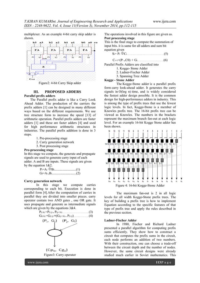 Design of High Speed 128 bit Parallel Prefix Adders | PDF