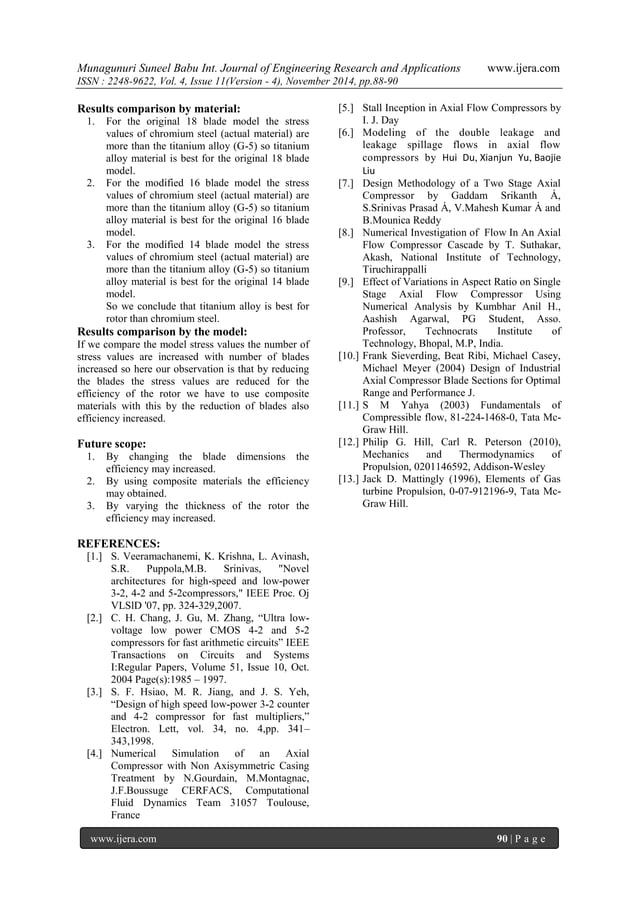 Analysis of a Compessor Rotor using Finite Element Analysis | PDF | Free Download