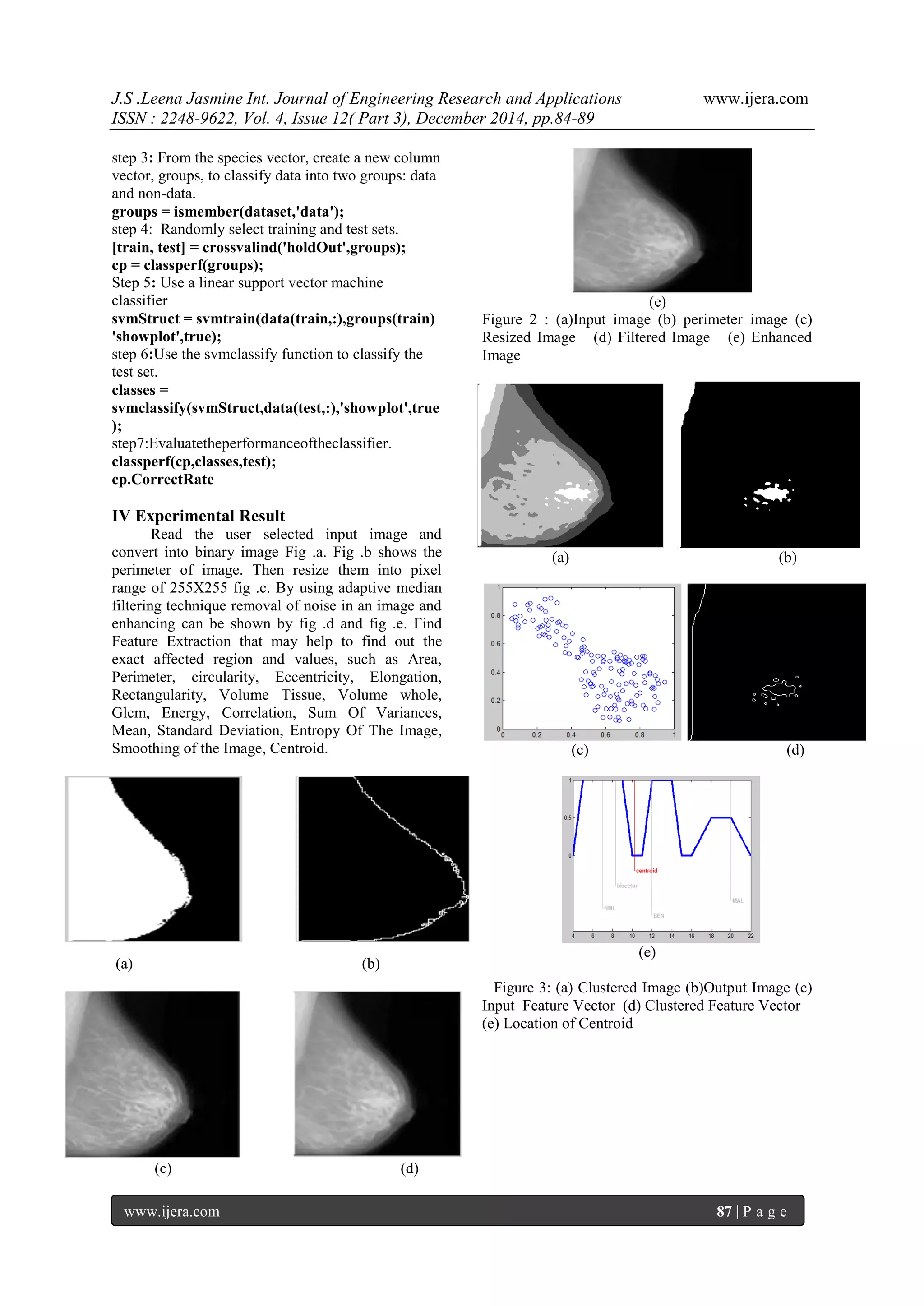 Possibilistic Fuzzy C Means Algorithm For Mass classificaion In Digital Mammogram | PDF