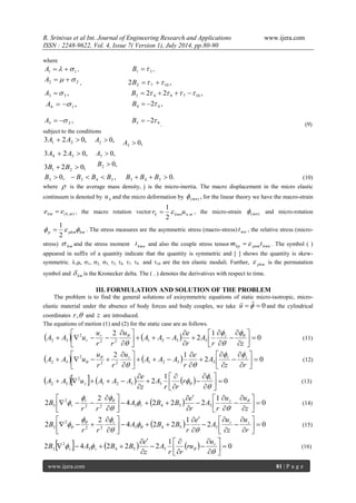 General Solution of Equations of Motion of Axisymmetric Problem of Micro-Isotropic, Micro ...