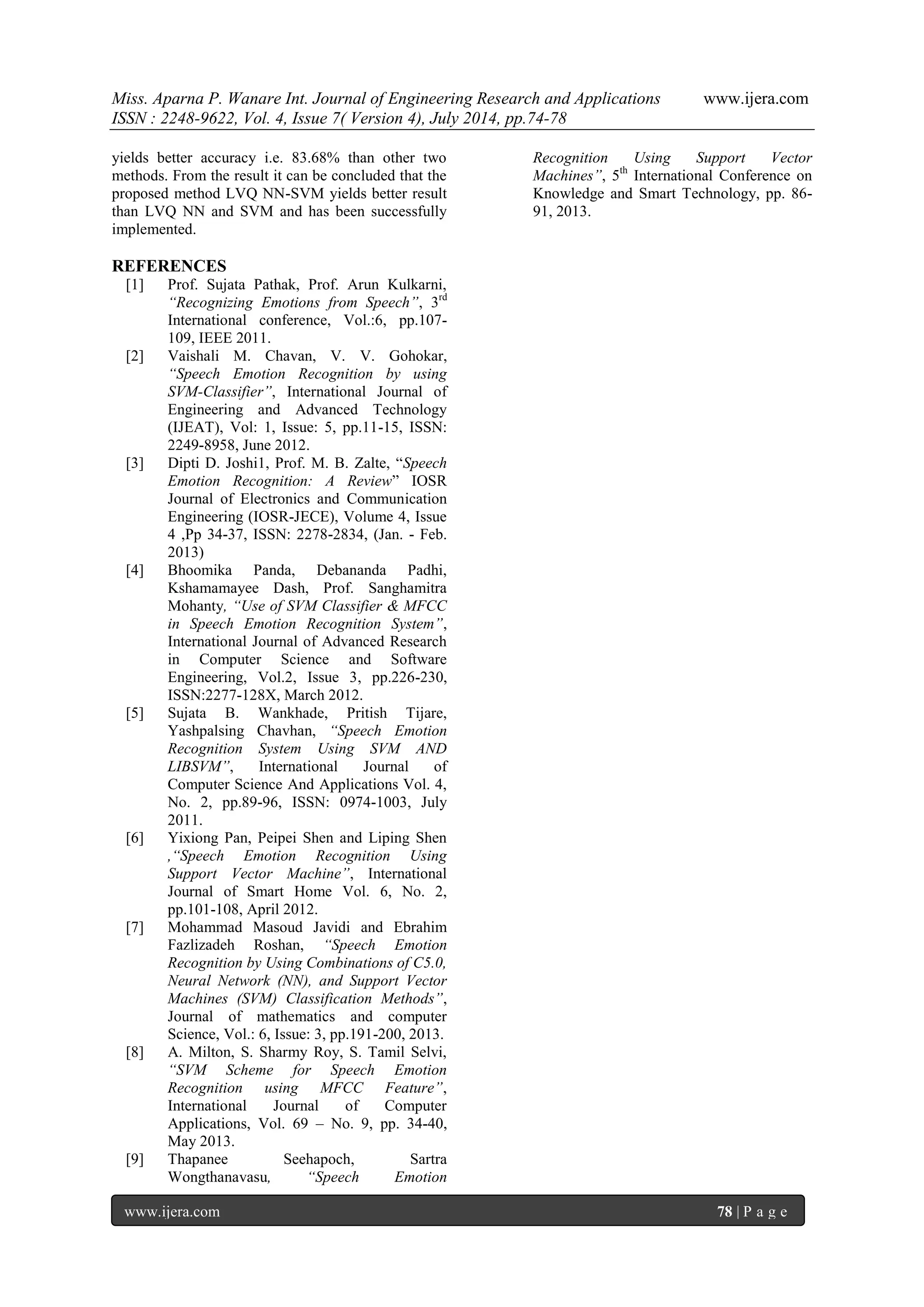 Human Emotion Recognition From Speech | PDF