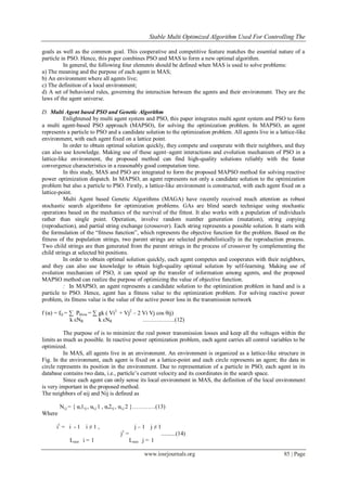 Stable Multi Optimized Algorithm Used For Controlling The Load Shedding Problems In Power ...