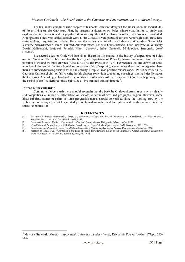 Mateusz Gralewski– the Polish exile to the Caucasus and his ...